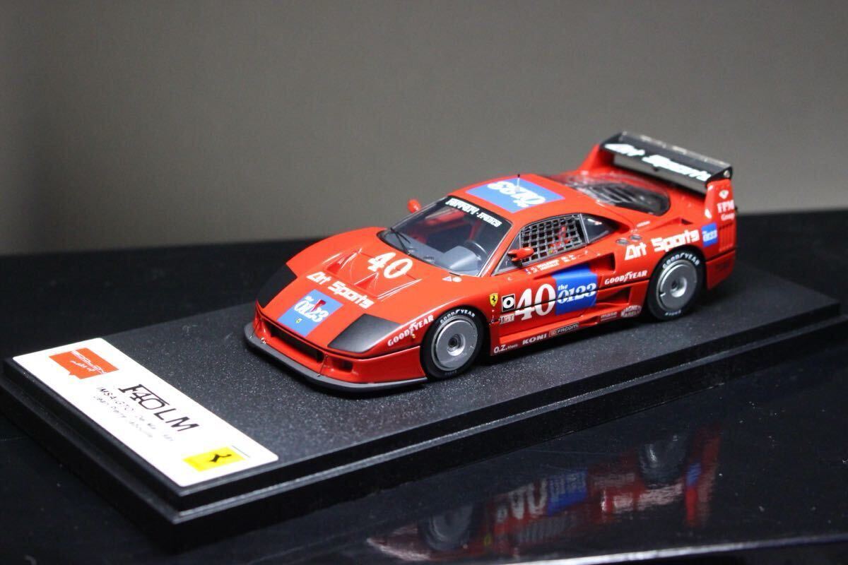 1/43 Make Up Ferrari F40 LM IMSA-GTO Del Mar 1989 0123 アートスポーツ メイクアップ ...
